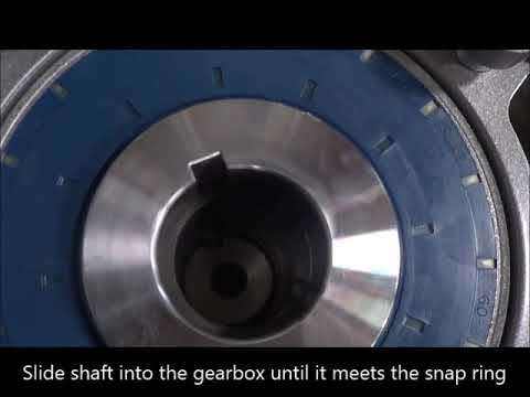 Installation of Mixer Shaft with Fixing Element Stepped Shaft & Snap ...