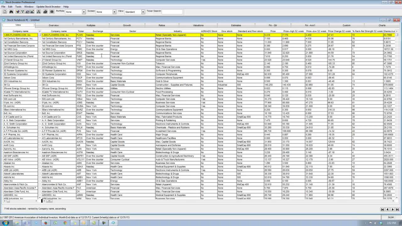 Backtesting Using Stock Investor Pro - YouTube
