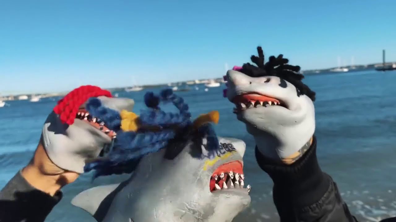 shark puppet's buckets clean official video - YouTube