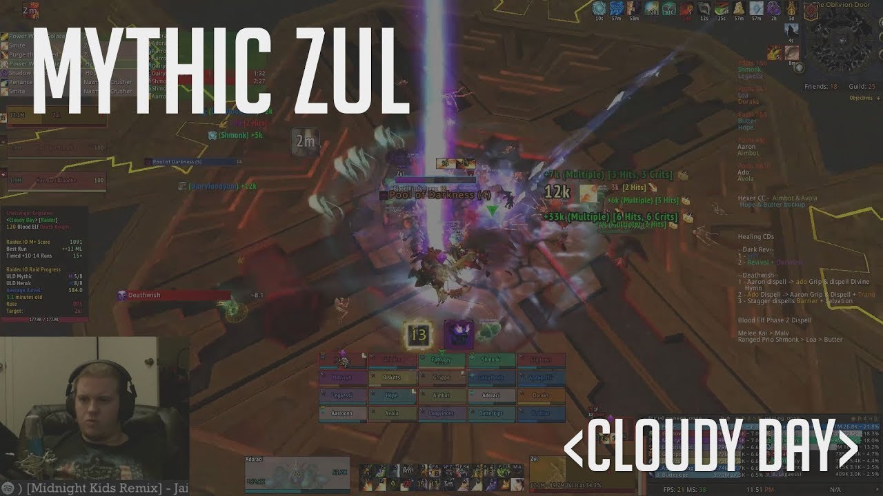 Mythic Zul - Uldir - Cloudy Day US-Zul'jin - YouTube