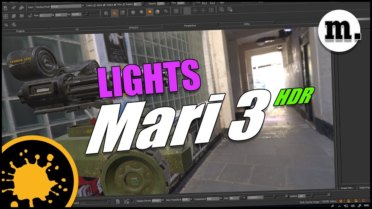 Mari Light Panel tutorial : HDR lights | Introduction to Mari 3 - YouTube