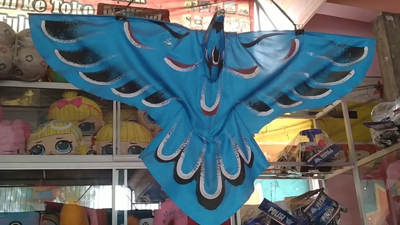 layangan kain burung - YouTube