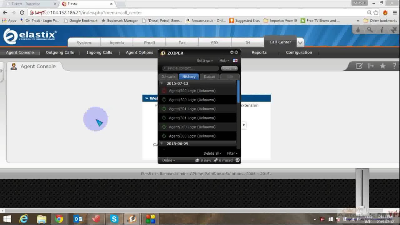 Elastix Call Centre Module - YouTube