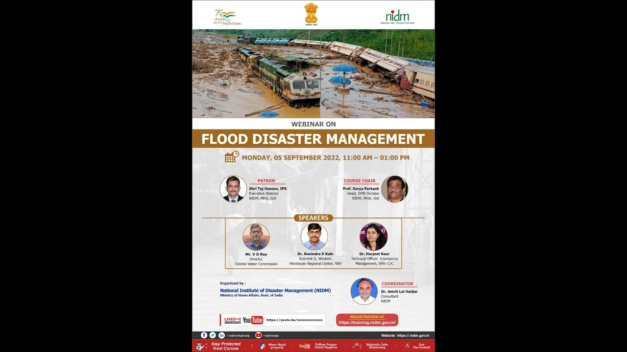 Flood Disaster Management.| DISASTER IN INDIA | DRR | MHA | COVID-19 ...
