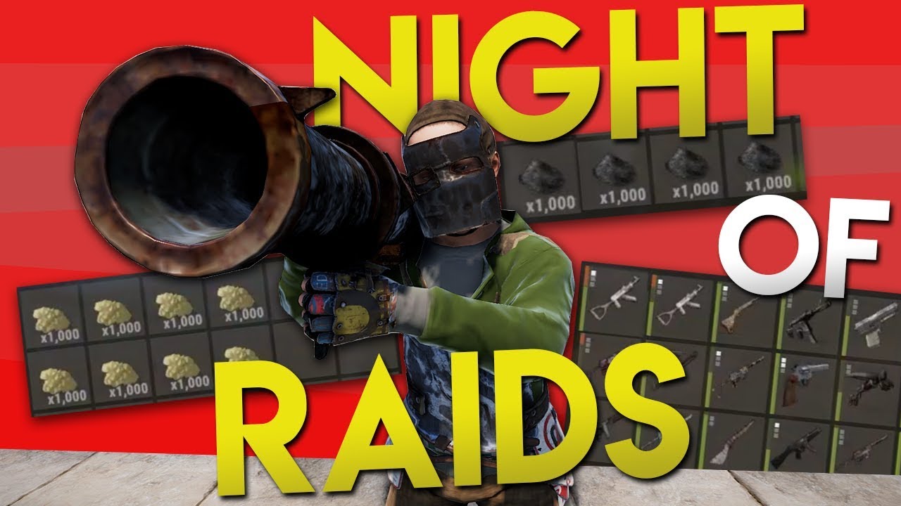 RUST - A NIGHT FULL OF RAIDS - YouTube