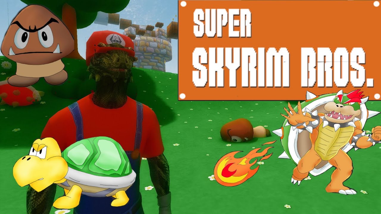 МАРИО В СКАЙРИМЕ !!!!! Обзор мода Super Skyrim Bros \\ Skyrim моды ...