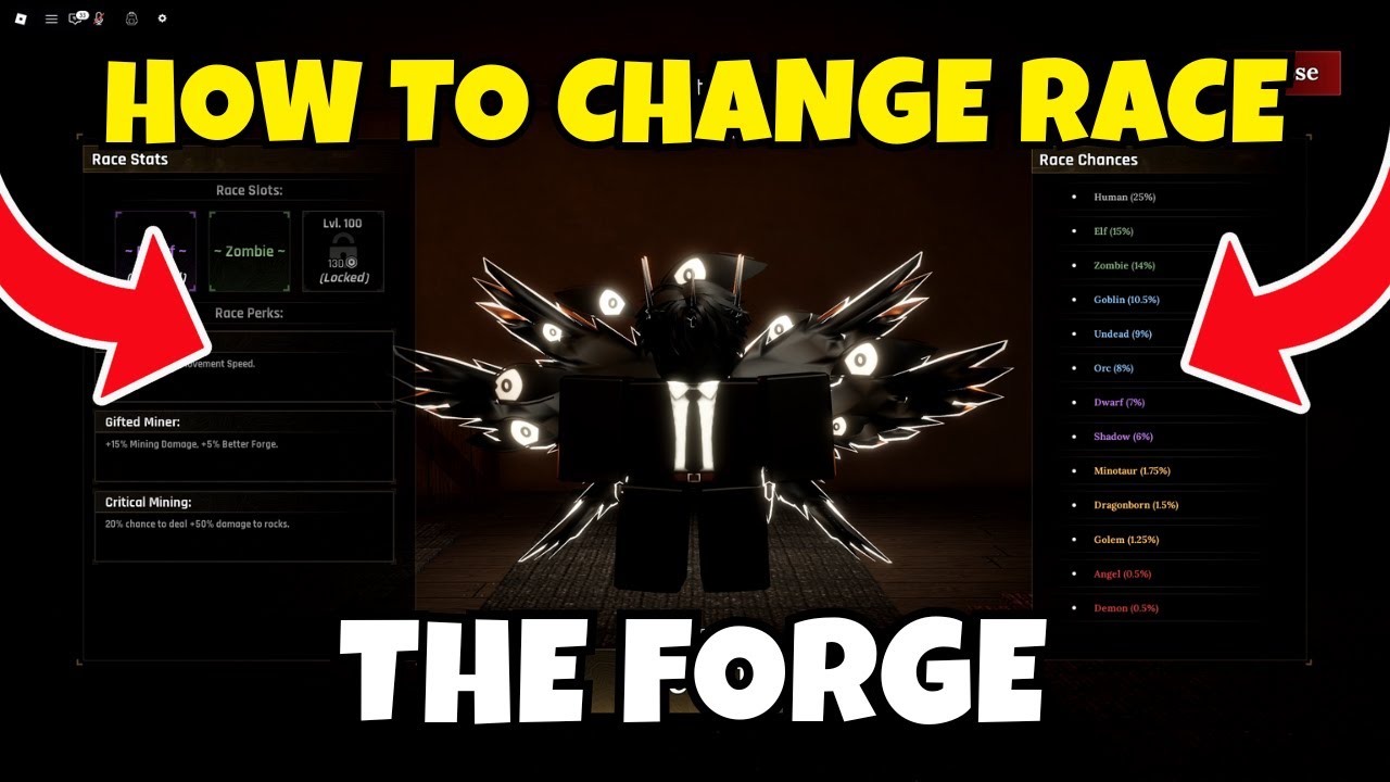 How to Change Your Race in The Forge Roblox (Full Guide for Beginners ...