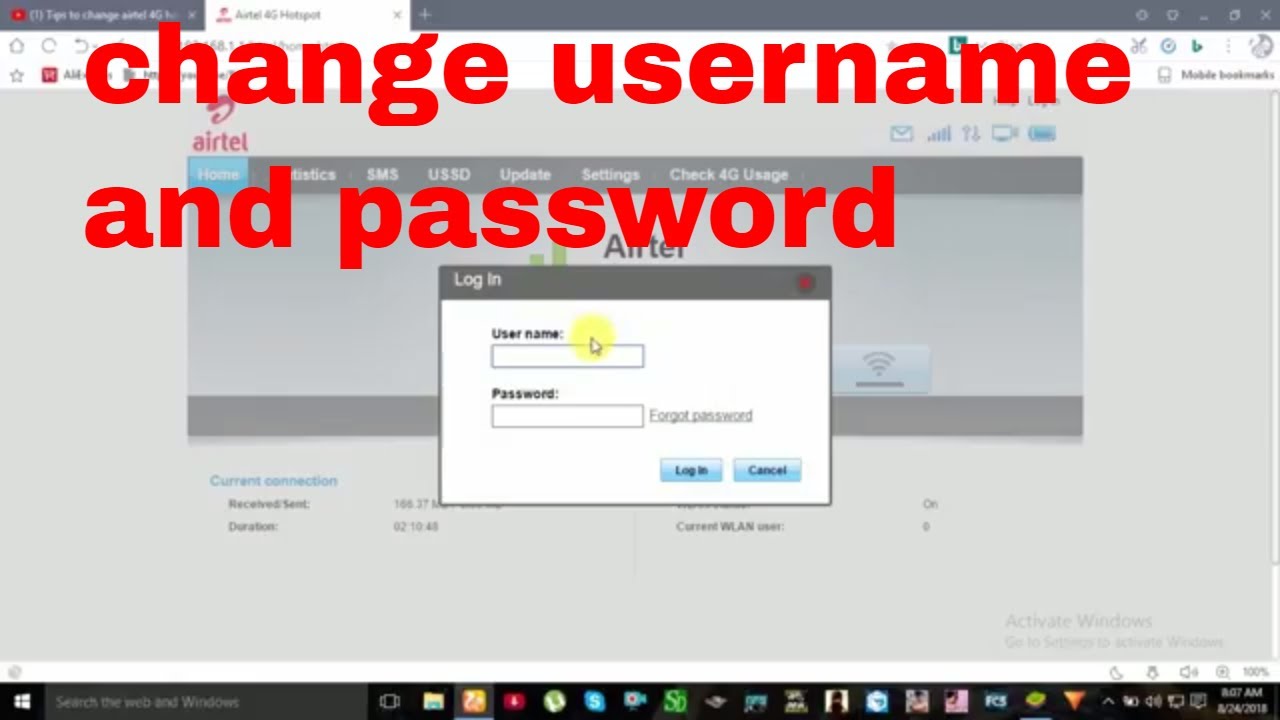 Tips To Change Airtel 4G Hotspot Wifi Username And Password YouTube tips-to-change-airtel-4g-hotspot-wifi-username-and-password-youtube