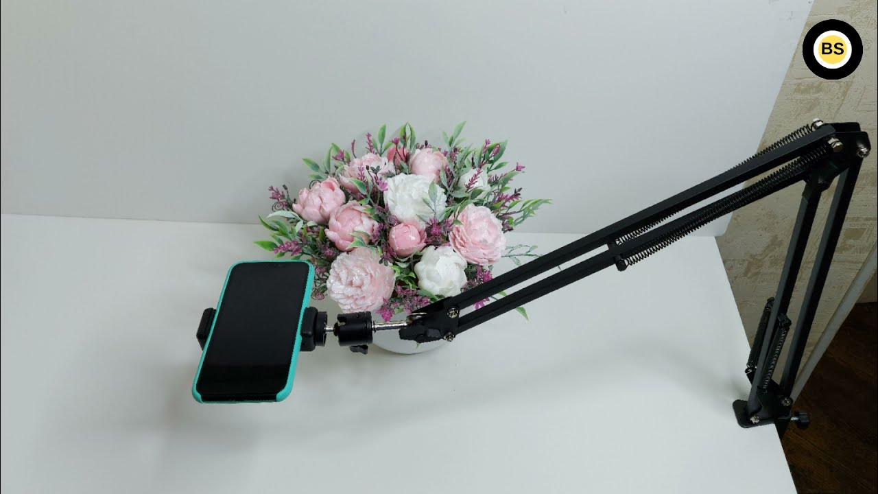 Штатив для съемки сверху с держателем для телефона и микрофона ...