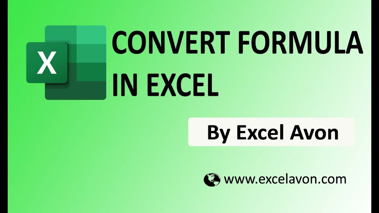 How To Use Unit Conversion Formula CONVERT Formula In Excel YouTube How To Use Unit Conversion Formula CONVERT Formula In Excel YouTube