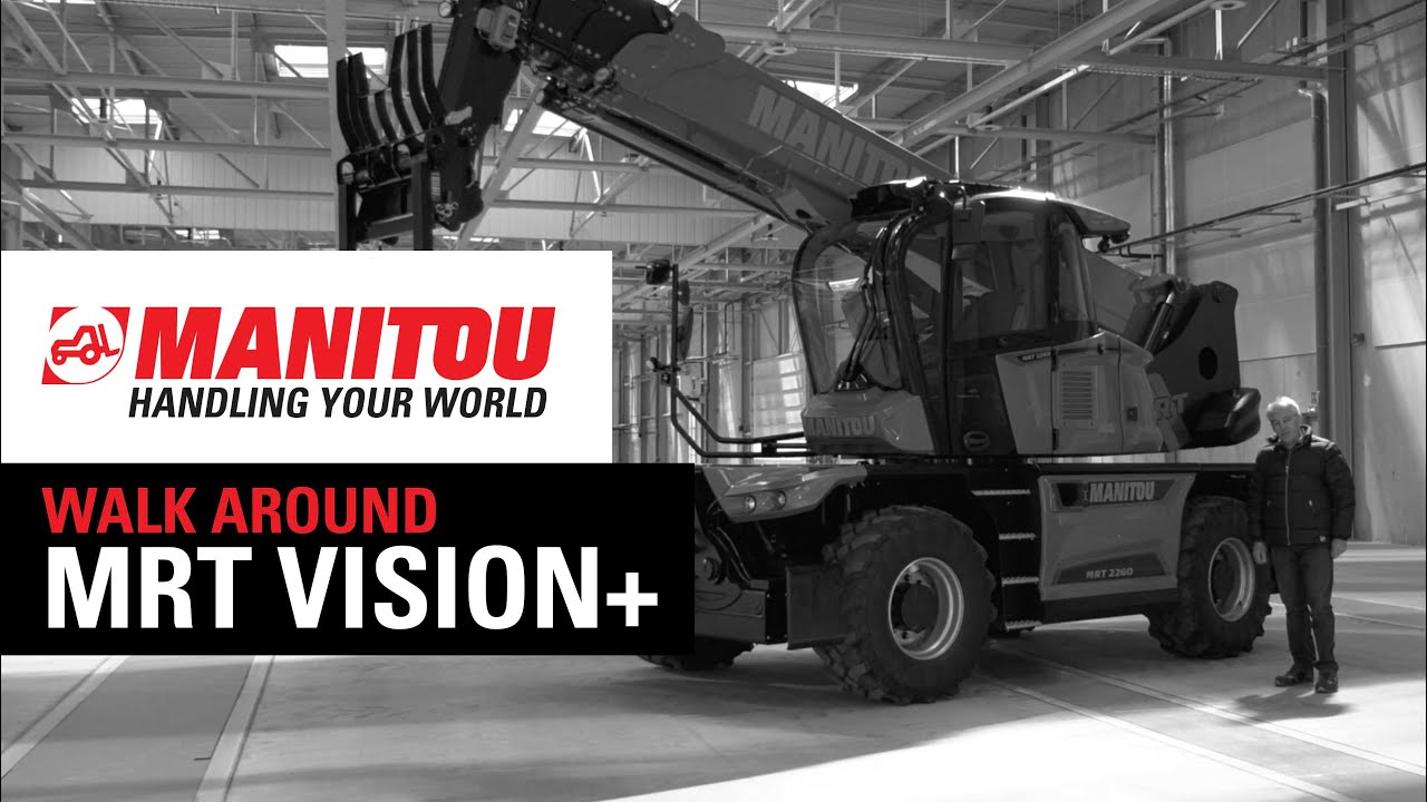 Walk around Manitou rotating telehandler Vision+ - YouTube