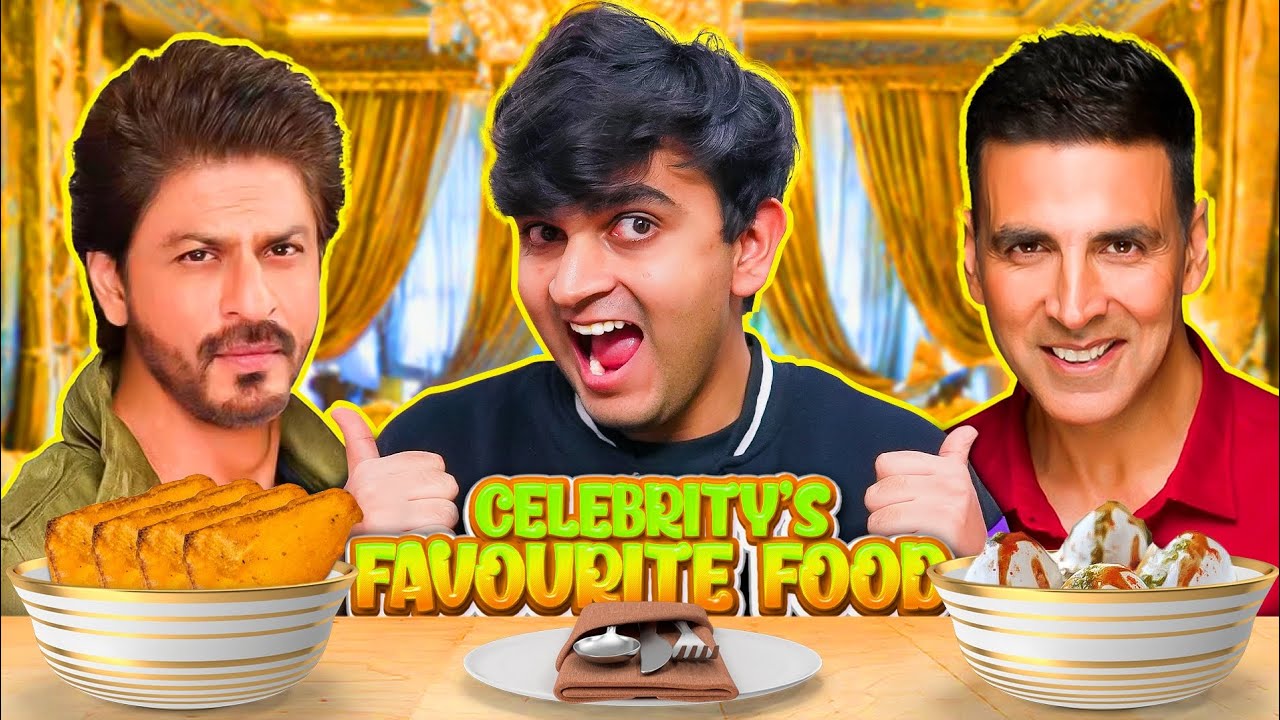Eating Every Celebrity Favorite Food for 24 Hours - YouTube