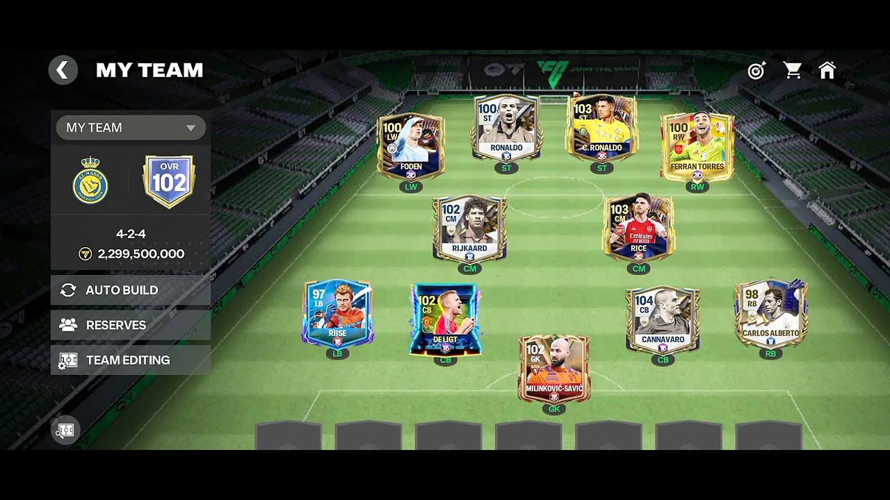 My team in ea sports fc mobile 102 ovr team 😀 - YouTube