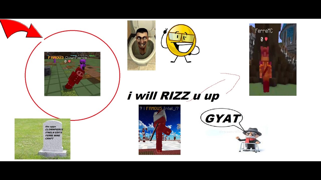 Minecraft gank montage ft. Clownpierce,Intel edits and ferremc - YouTube