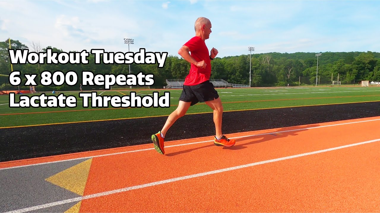 Workout Tuesday | 6 x 800 | Lactate Threshold Session - YouTube