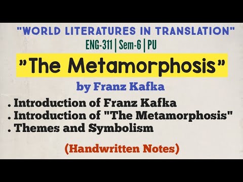 The Metamorphosis by Franz Kafka | Handwritten summary and notes - YouTube