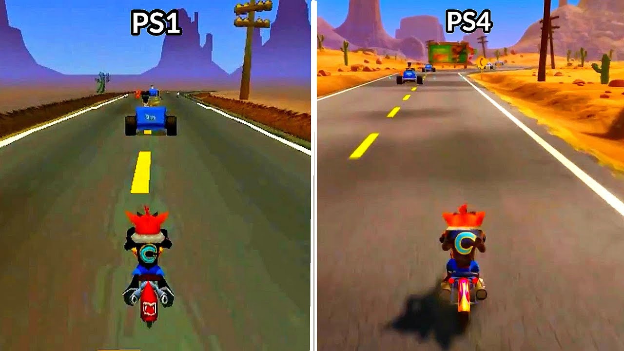 Crash Bandicoot N. Sane Trilogy - PS4 vs PS1 Graphics Comparison (Crash ...