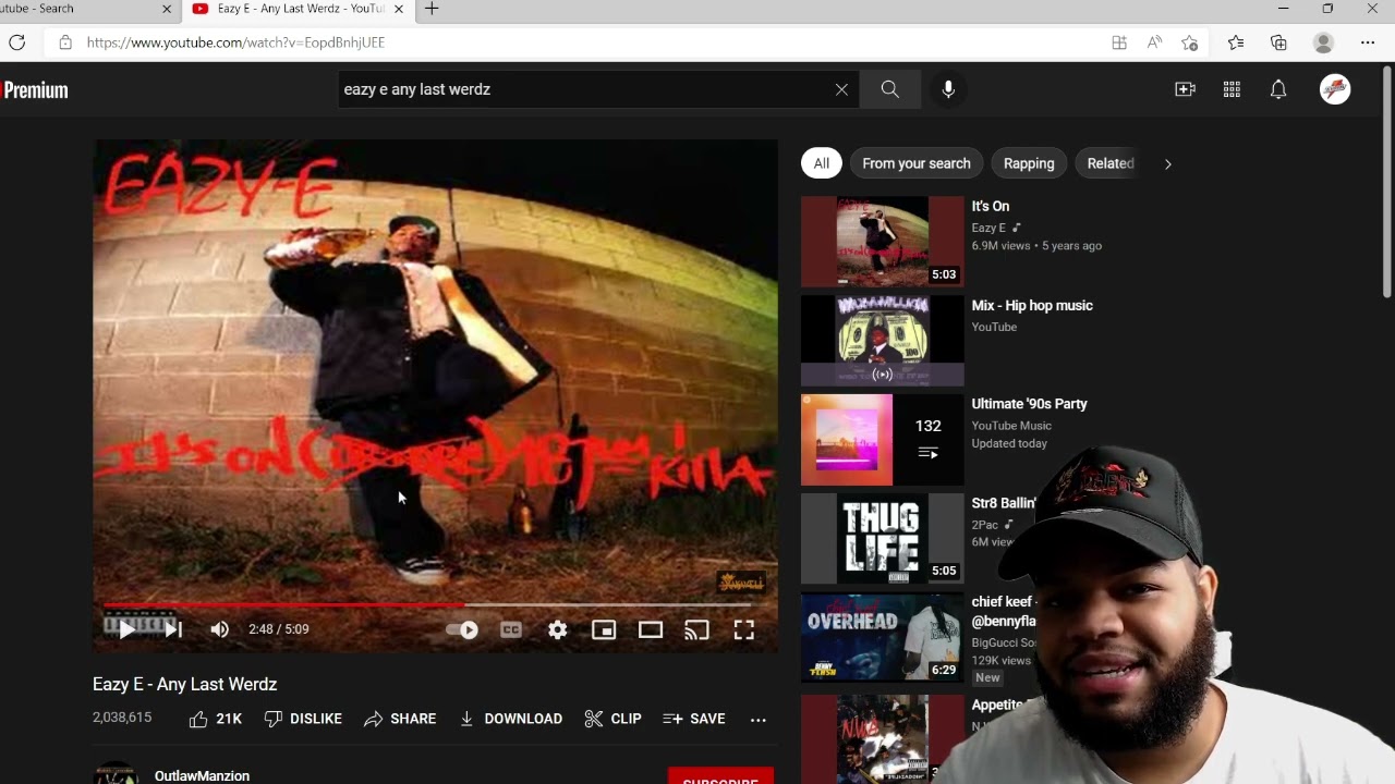 eazy e any last Words reaction video - YouTube