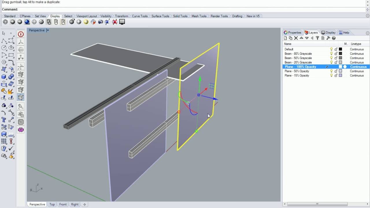 06 - Rhino - Assembling the Planar Structure - YouTube