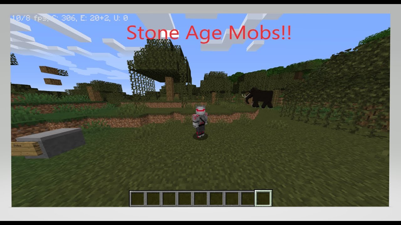 Stone Age Mod Show case(Mobs) - YouTube