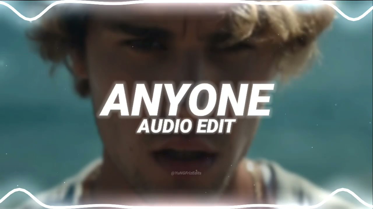 anyone - justin bieber [edit audio] - YouTube