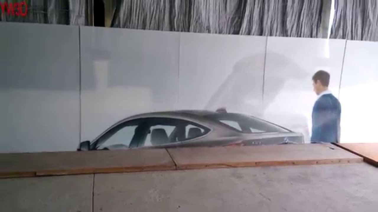 3d lenticular flip effects for 3d big size large format - YouTube