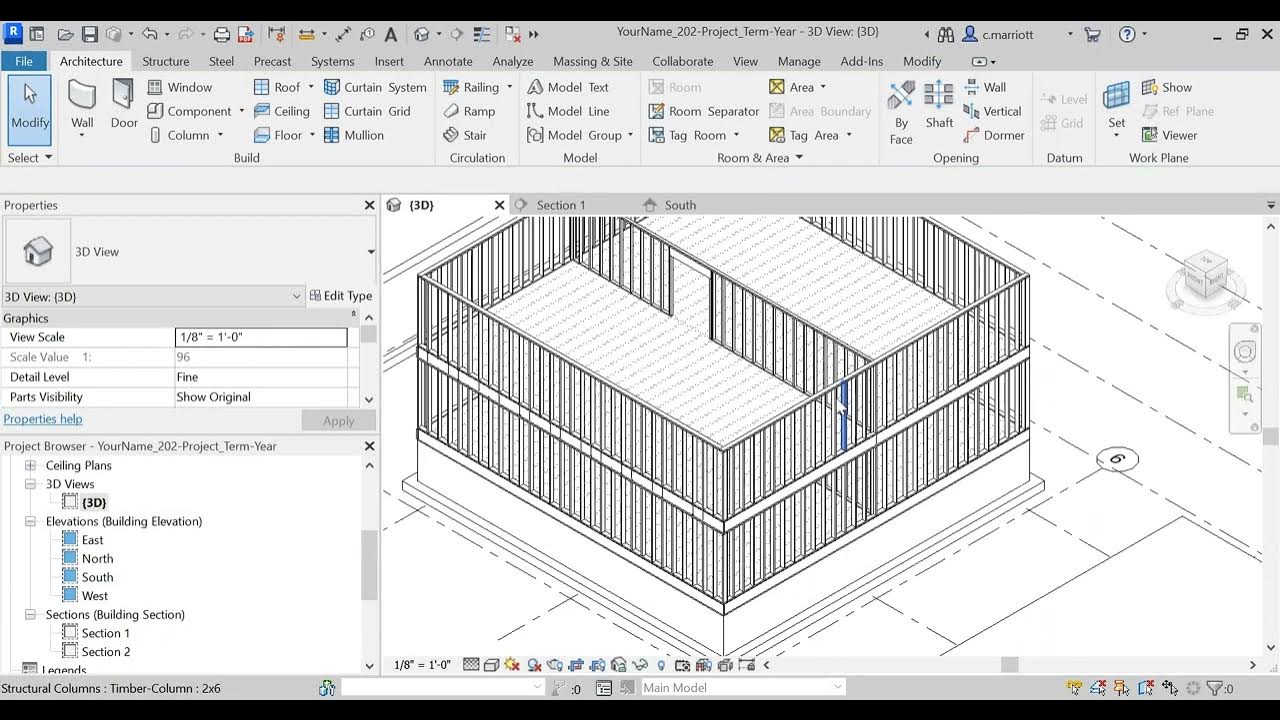 Revit Copying Framing Components - YouTube