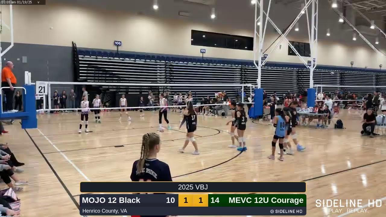 MEVC 12U Courage vs. MOJO 12 Black (2025.01.19) - YouTube