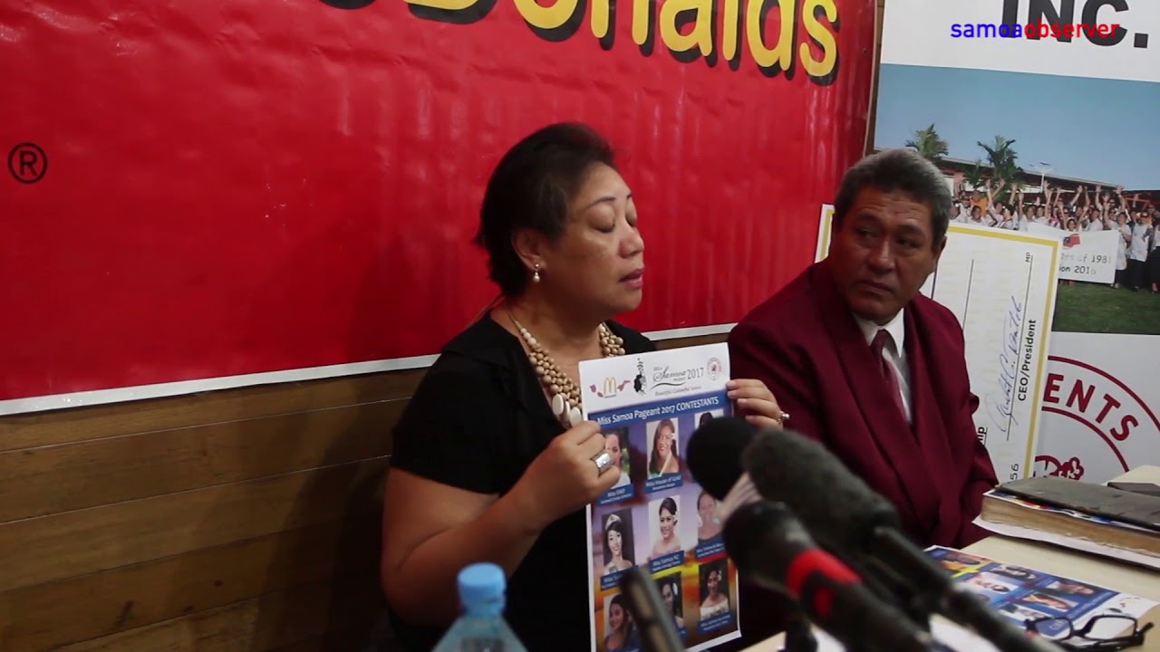 McDonald’s donate $100,000 for Miss Samoa, secures naming rights - YouTube
