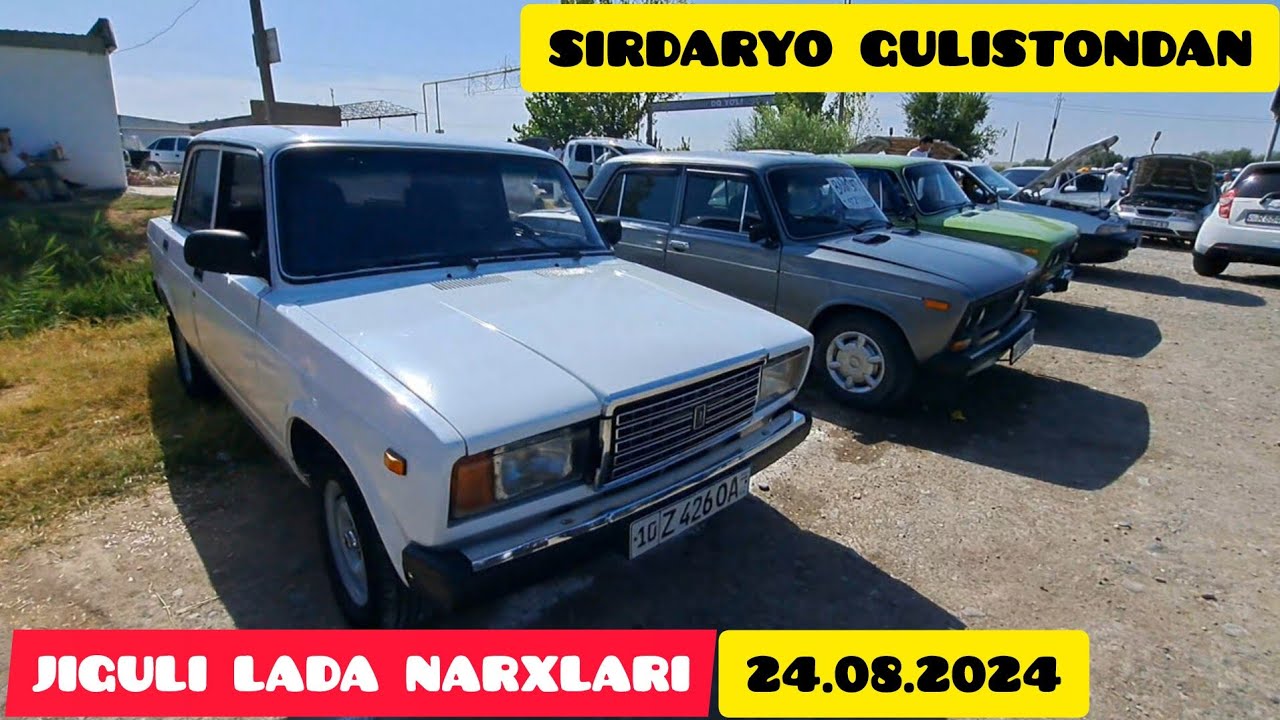 Guliston mashina bozor jiguli lada narxlari - YouTube