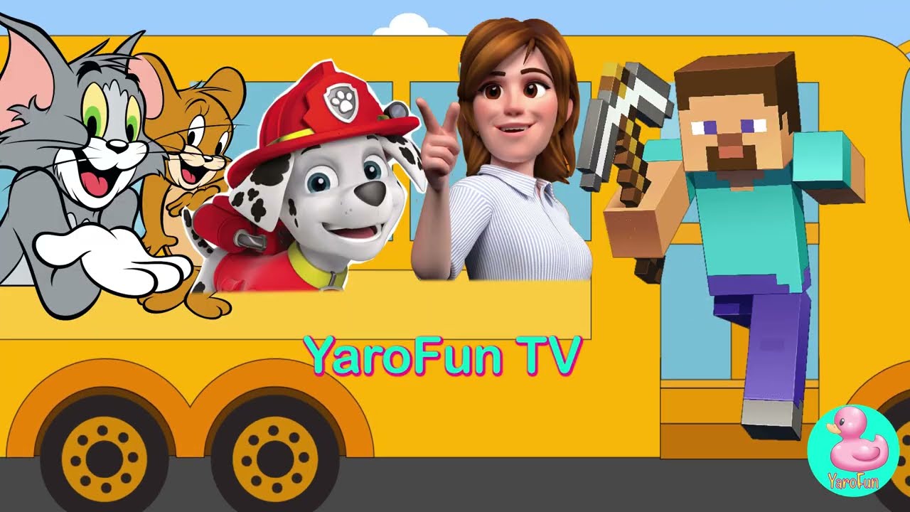 Coco Wheels on the buss Go Round and round TOP ROAD Trip Characters ...