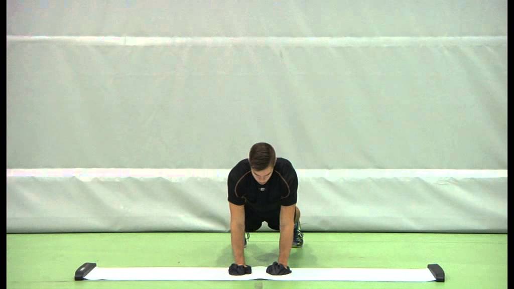 One arm push up other arm sliding sideways - YouTube