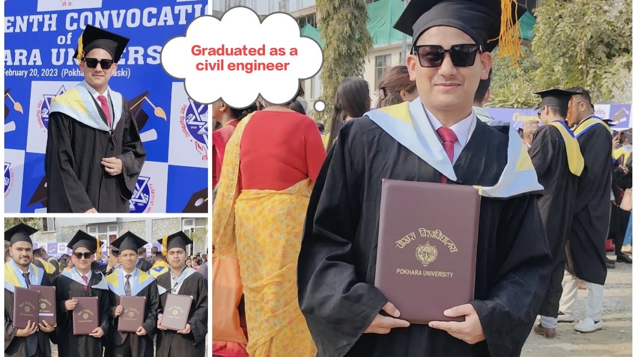 Graduated as a civil engineer 🎓 👨‍🎓|| Pokhara university 18th convocation ceremony || 20Feb,2023 ...