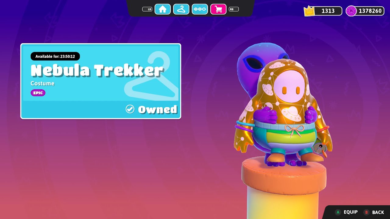 Fall Guys : Nebula Trekker Costume are now in the Item Shop! - YouTube