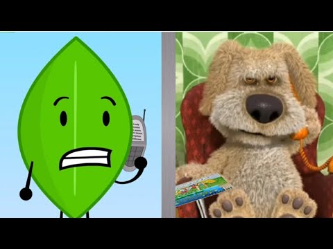 BFDI: Talking Ben gives Leafy dream island - YouTube
