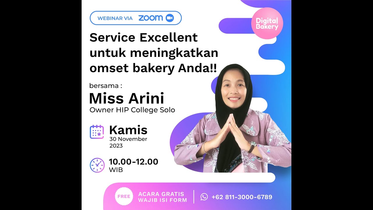 Webinar Digital Bakery: Service Excellent, Kunci Sukses Meningkatkan ...