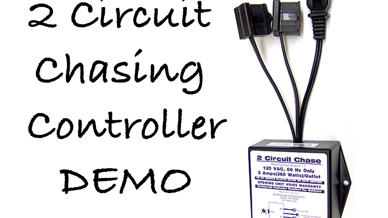 2 Circuit Chasing Controller |Black Enclosure| DEMO - YouTube