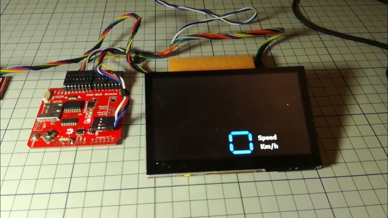 4D SYSTEMS uLCD 43DCT direct SPI CAN BUS - YouTube