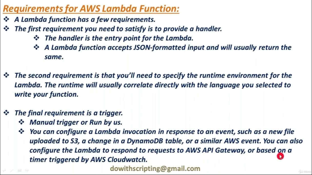 Basics of AWS Lambda - YouTube