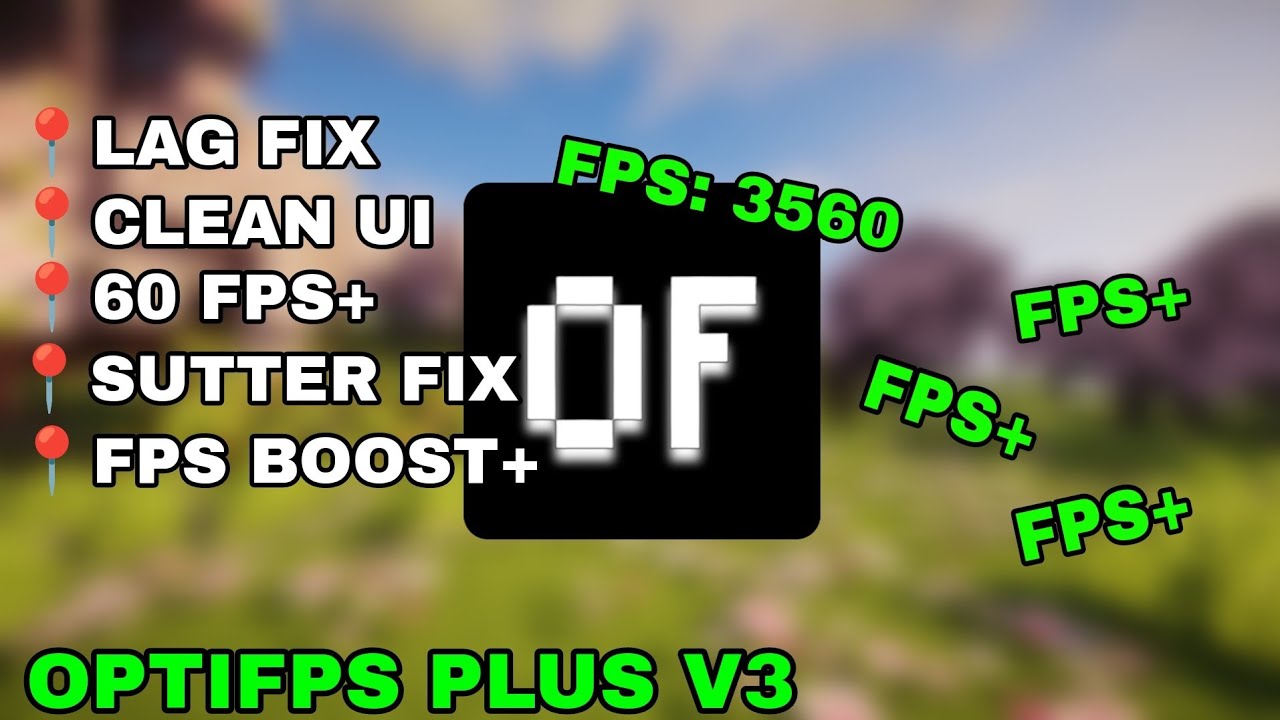OPTIFPS PLUS V3 For MCPE 1.21+ [FPS BOOST] - YouTube