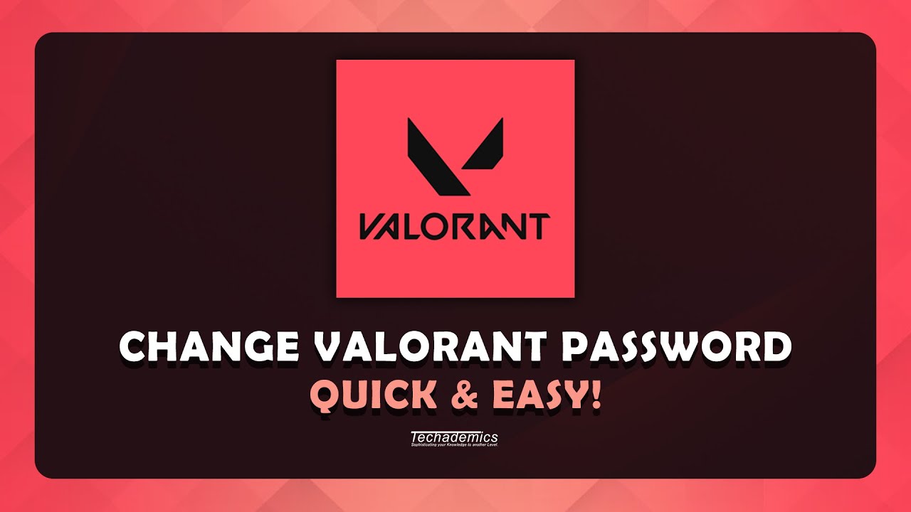 How To Change Valorant Account Password - (Quick & Easy) - YouTube