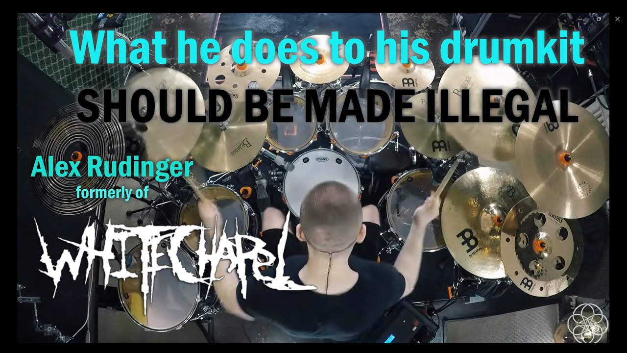 Alex Rüdinger Abuses his Drumkit #music #drums - YouTube