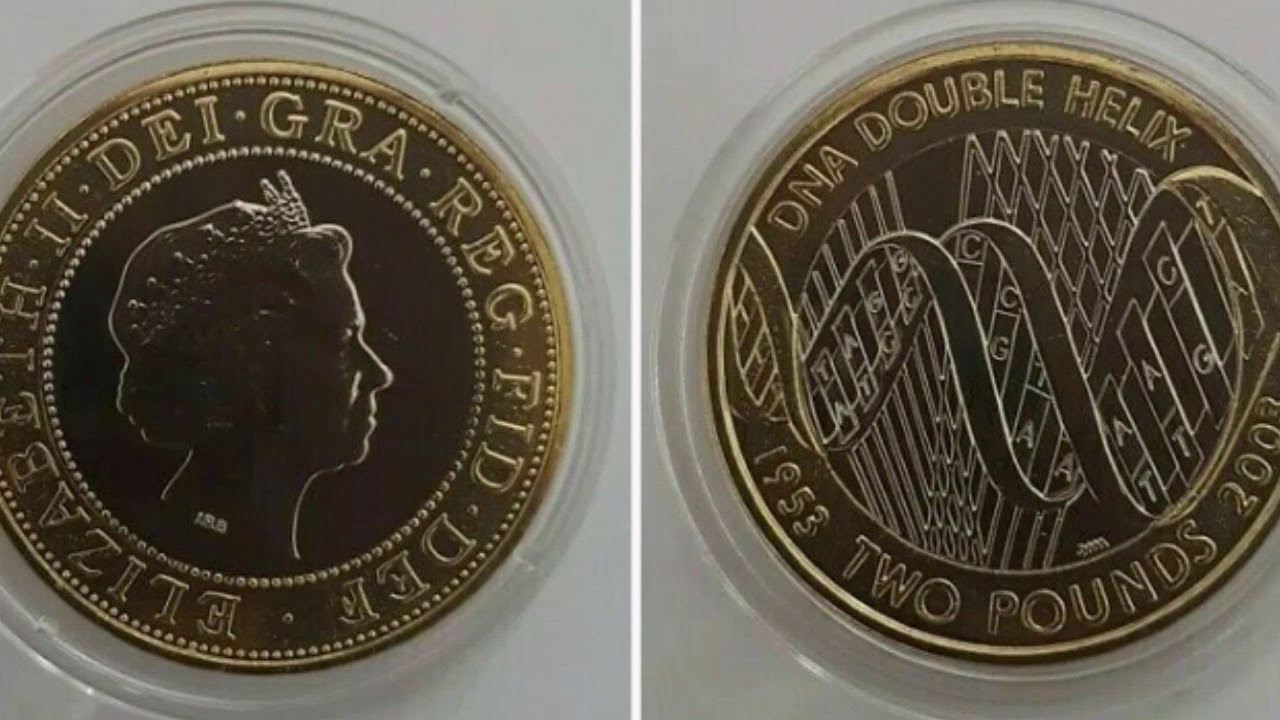 UK 2003 DNA Double Helix £2 Coin WORTH? - YouTube