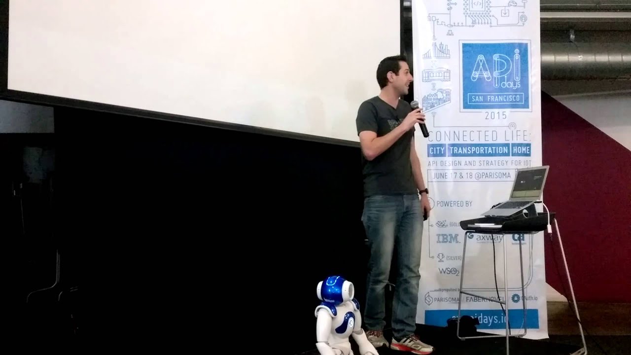 Robot and Mike Stowe of MuleSoft at APIdays SF - YouTube