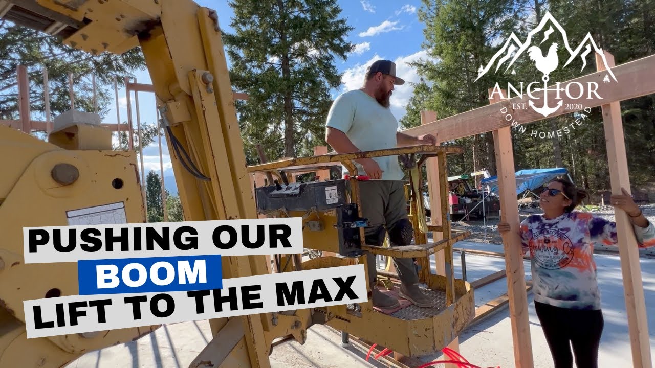 Epic Wall Lift: Using a Boom Lift for 16 ft Walls + The Great Tiredness ...