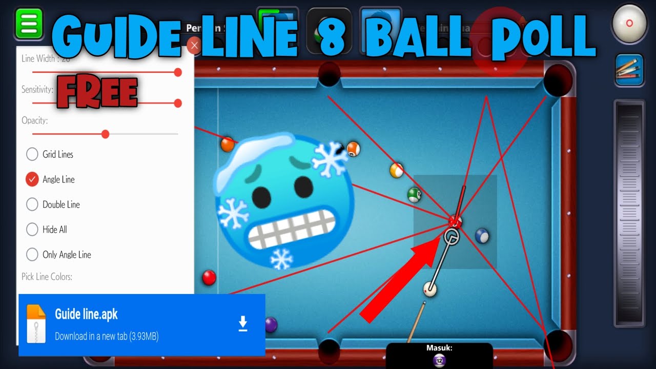 CHEAT 8 BALL POOL Guide Line || 100% Work || Anti Banned - YouTube