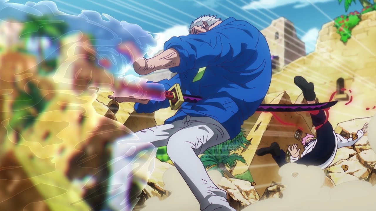 Rain Shiryu stabs Garp One piece episode 1121 - YouTube