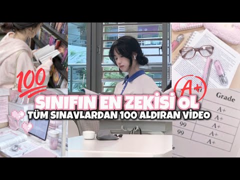 Zeki kız olmak istiyorsan bunu izle 💗 | Notlarını uçuran rutin 