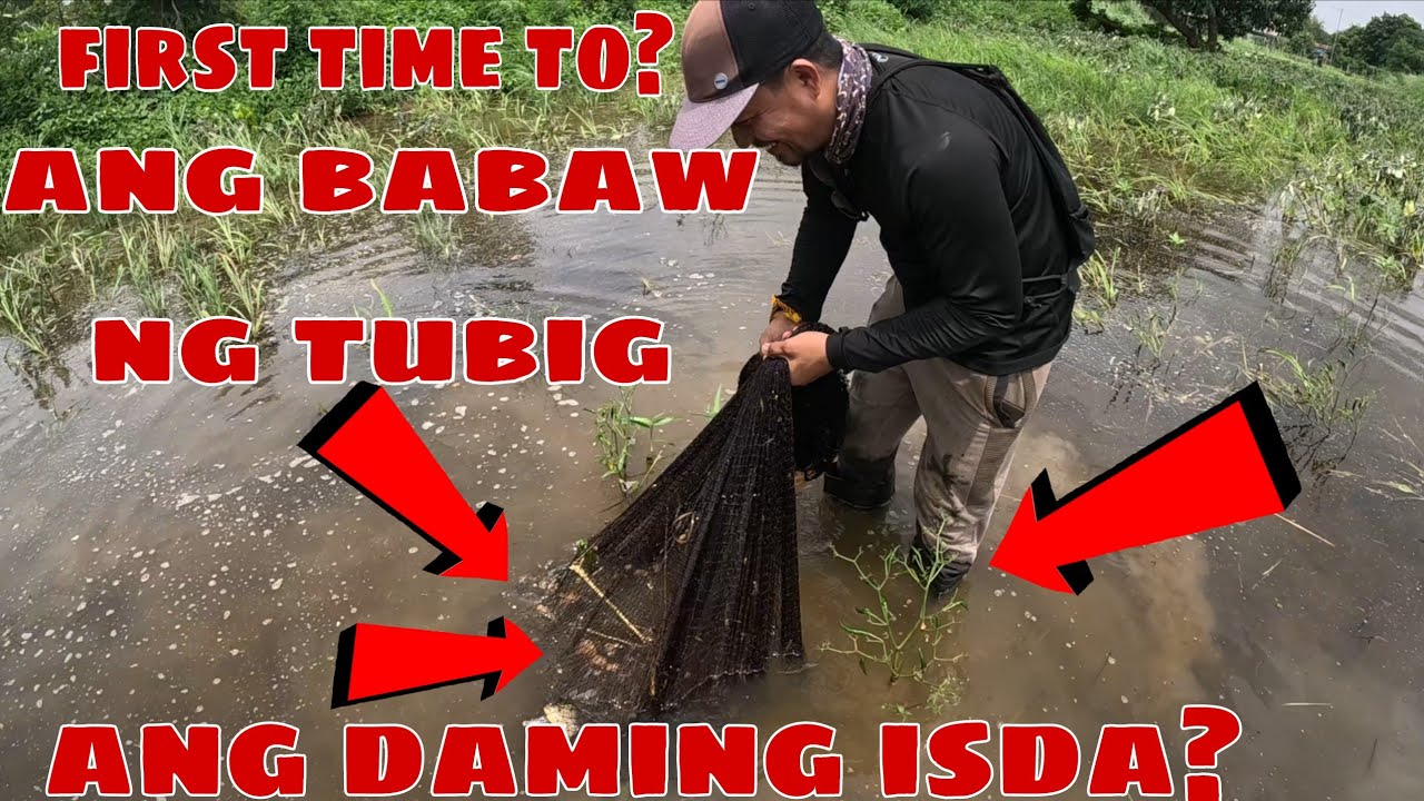Mababaw na tubig Grabe isda nandito | Ngayon lang nangyari ito mga ...