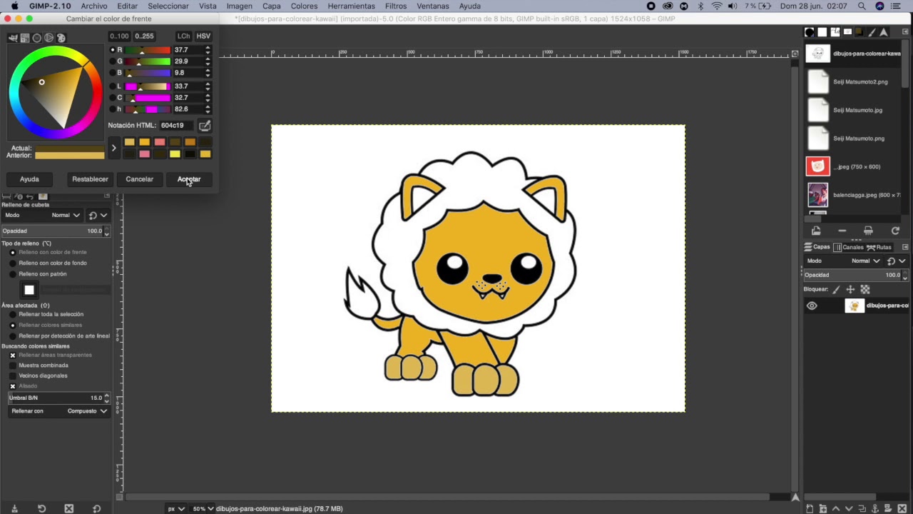 TUTORIAL DE GIMP - COLOREAR UNA IMAGEN - YouTube